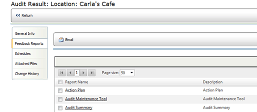 Audit Results (Locations)